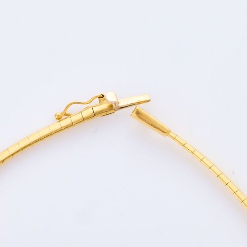 18ct Yellow Gold, 45cm Flat Omega Chain