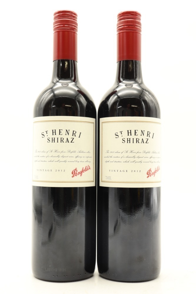 (2) 2012 Penfolds St. Henri Shiraz, South Australia [JR17.5] [JO96]
