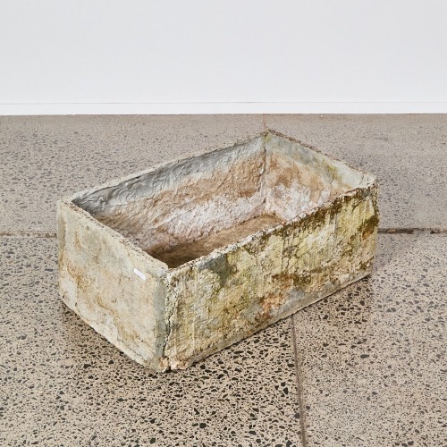 A Rustic Concrete Planter Tub