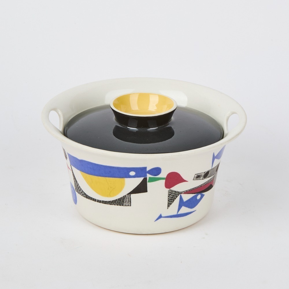 A Mid-Century Figgjo Flameware A La Carte Casserole, Norway