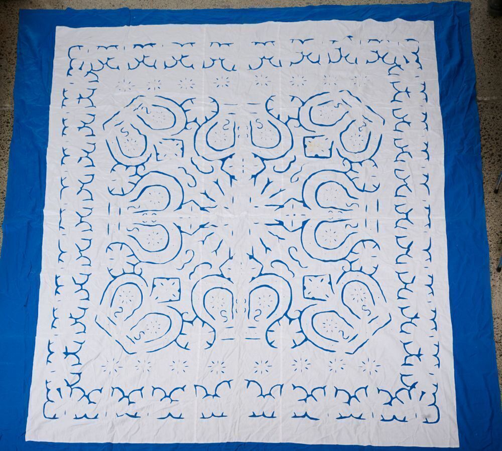 A Tivaevae Patchwork Quilt, Cook Islands