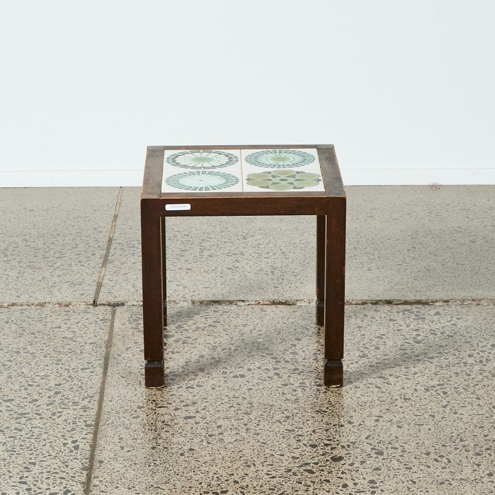A Mid-Century Tiled Side Table