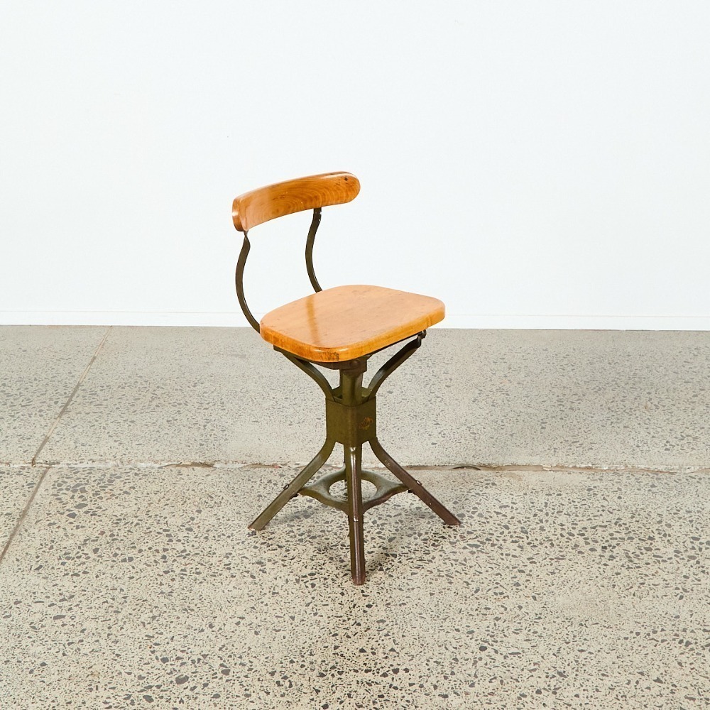 A Vintage Evertaut Industrial Stool