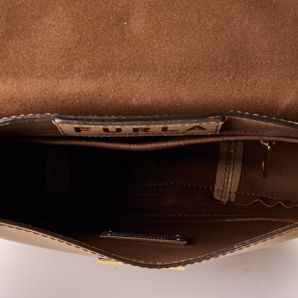Furla, Beige Club 2 Crossbody Bag
