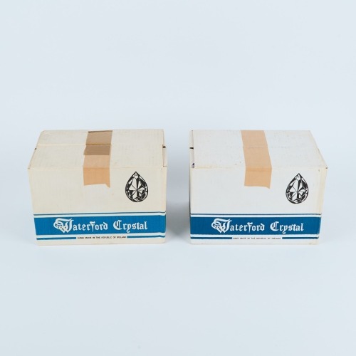 A Set Of Twelve Waterford Crystal Mooncoin Wine Glasses