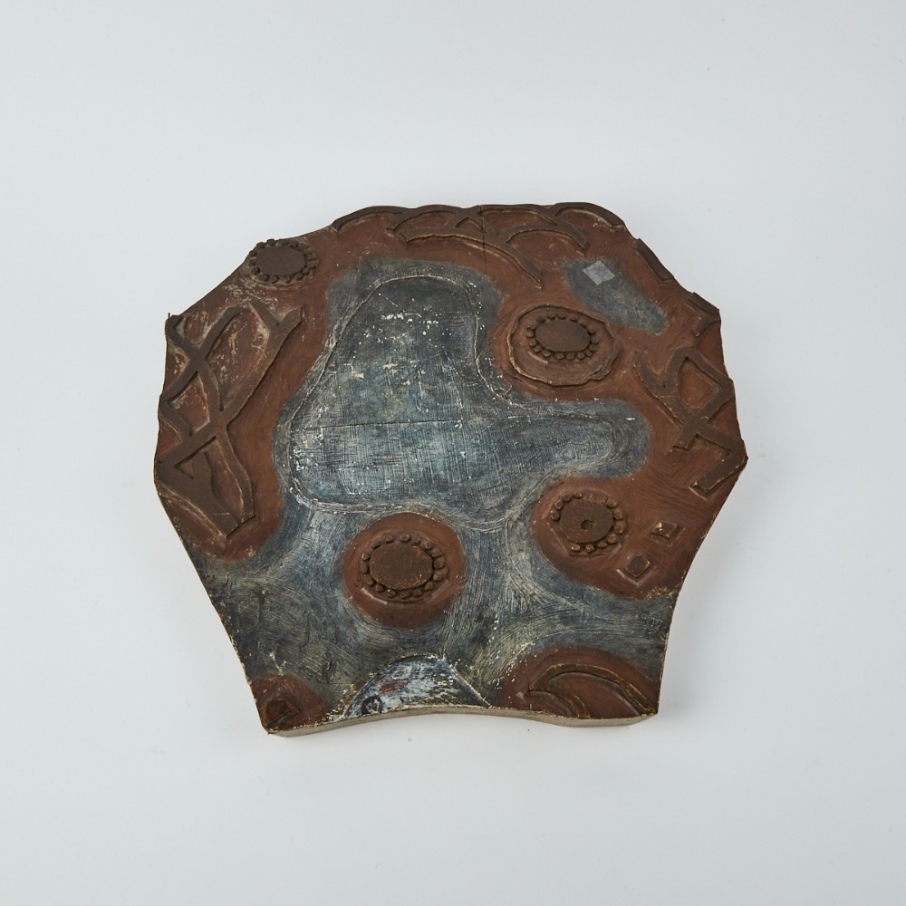 A Large Arts & Crafts Wooden Fabric Printing Block