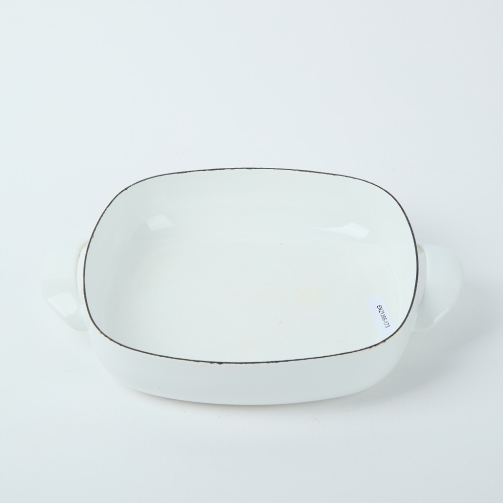 An Enamelware Oven Dish by Kaj Franck for Arabia-Finel Finland c. 1960s A/F