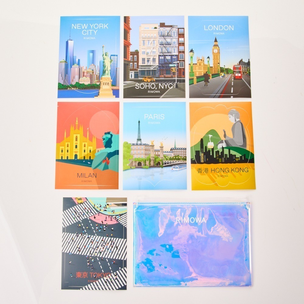 Rimowa, City Luggage Stickers, with Pouch - As new