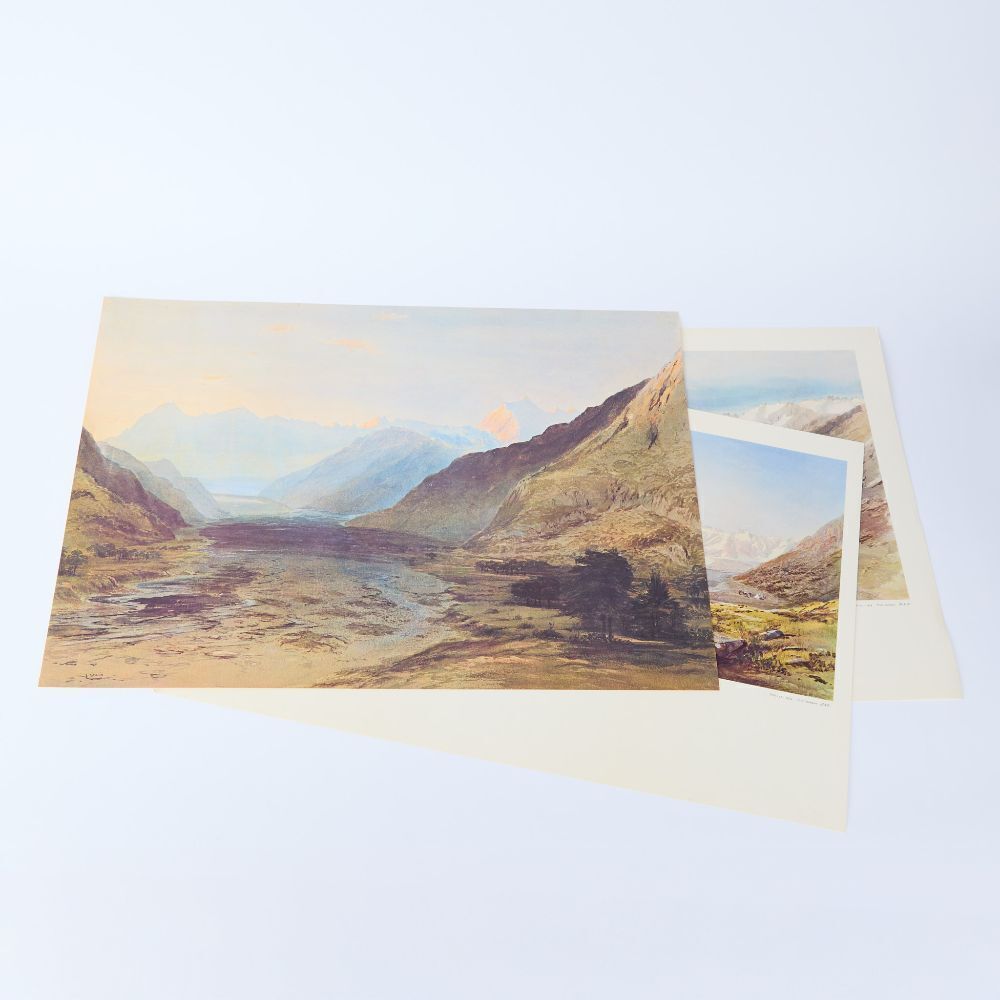 A Trio of John Gully Southern Alps Reproduction Prints, Alexander ...