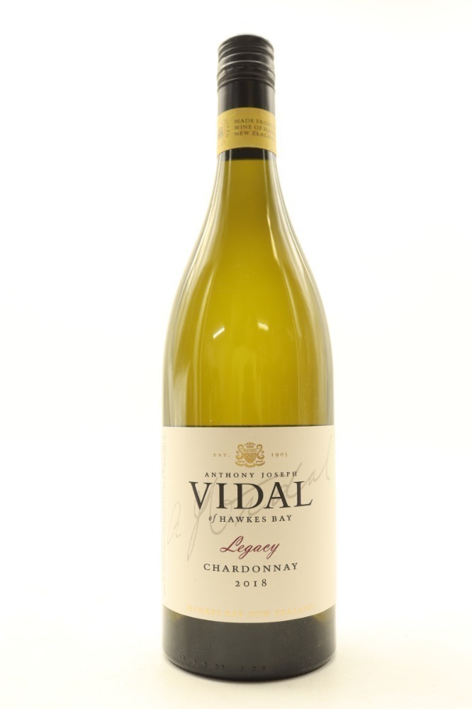 (1) 2018 Vidal Estate Legacy Chardonnay, Hawke's Bay