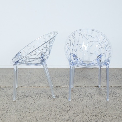 A Pair of Siesta Crystal Chairs