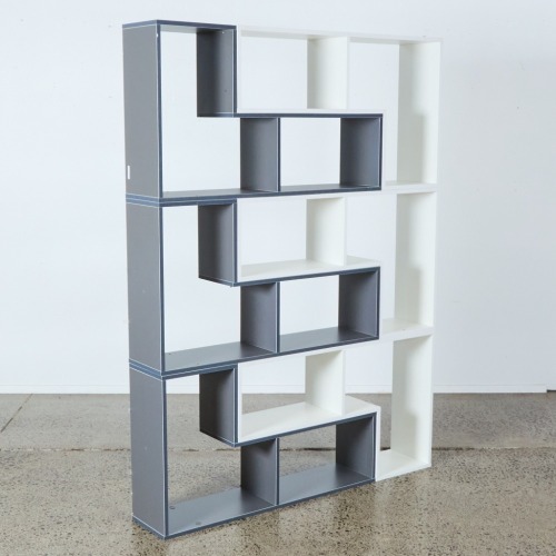 A Two-Tone Zig Zag Bookcase