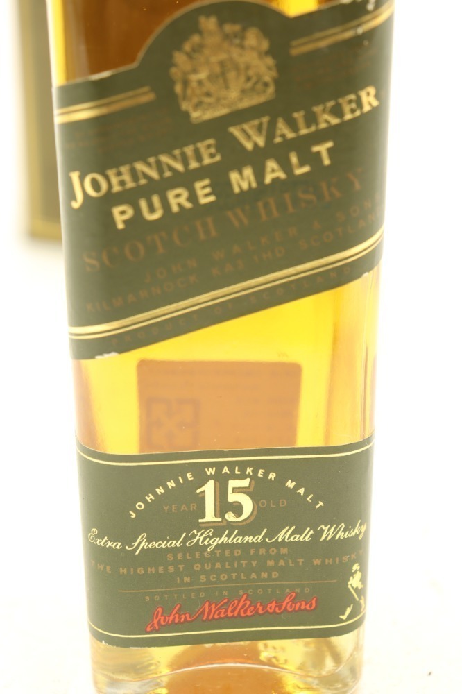 (1) Johnnie Walker Green Label Pure Malt 15 Year Old Blended Malt ...