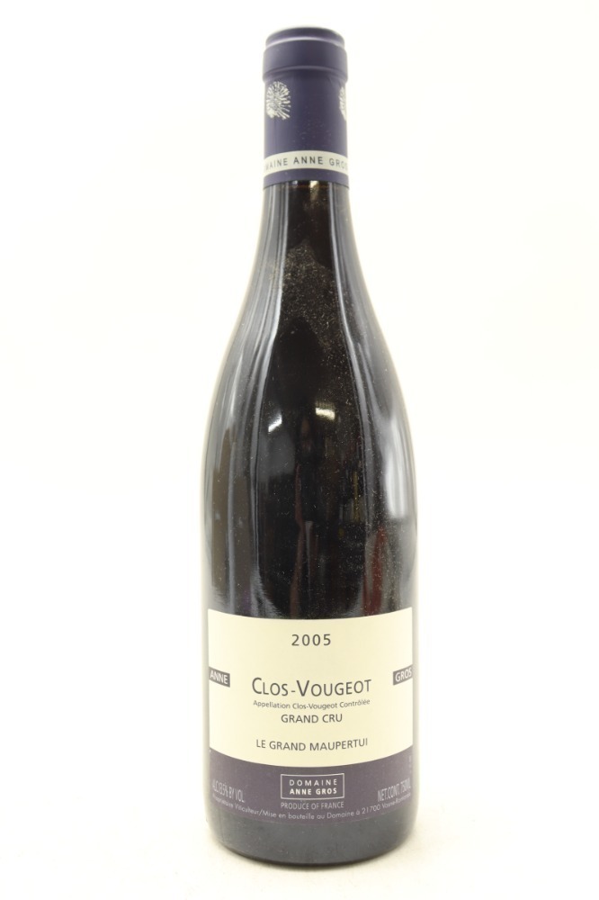 (1) 2005 Domaine Anne Gros Clos de Vougeot Grand Cru Le Grand Maupertui ...