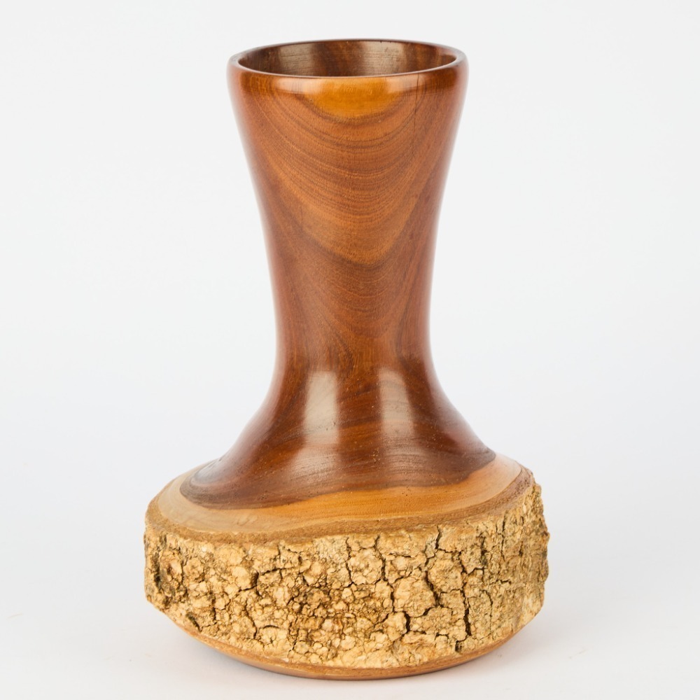 A Woodturned Vase Made From Banksia Wood