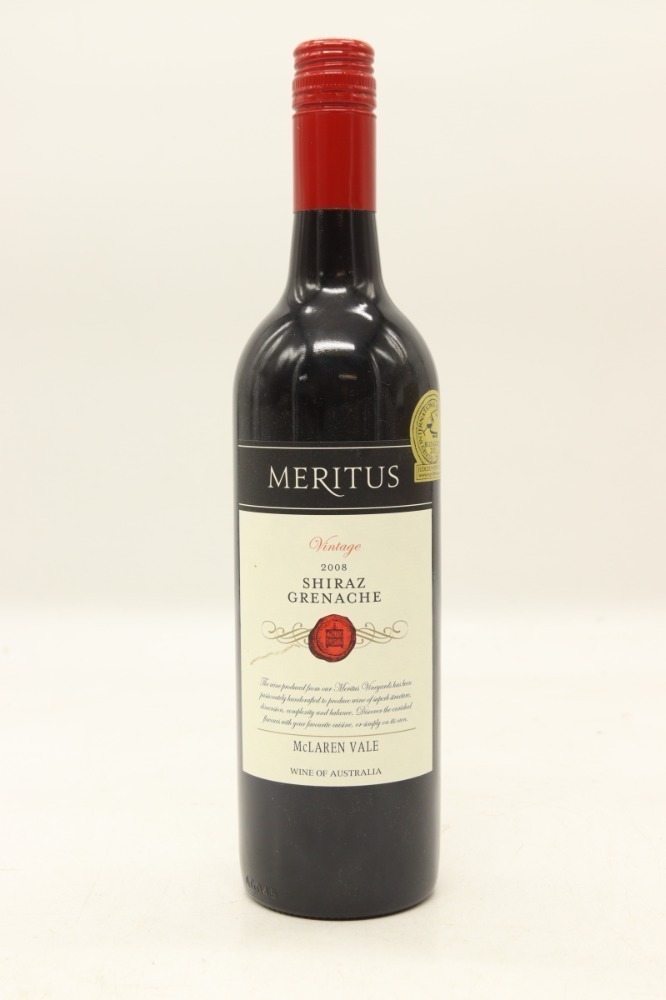 (1) 2008 Meritus Shiraz - Grenache, McLaren Vale ♦