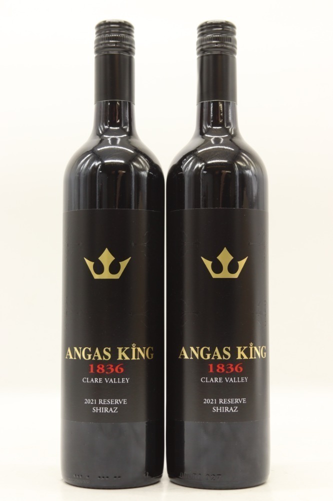 (2) 2021 Angas King 1836 Reserve Shiraz, Clare Valley
