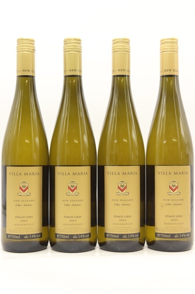(4) 2004 Villa Maria Cellar Selection Pinot Gris, Marlborough