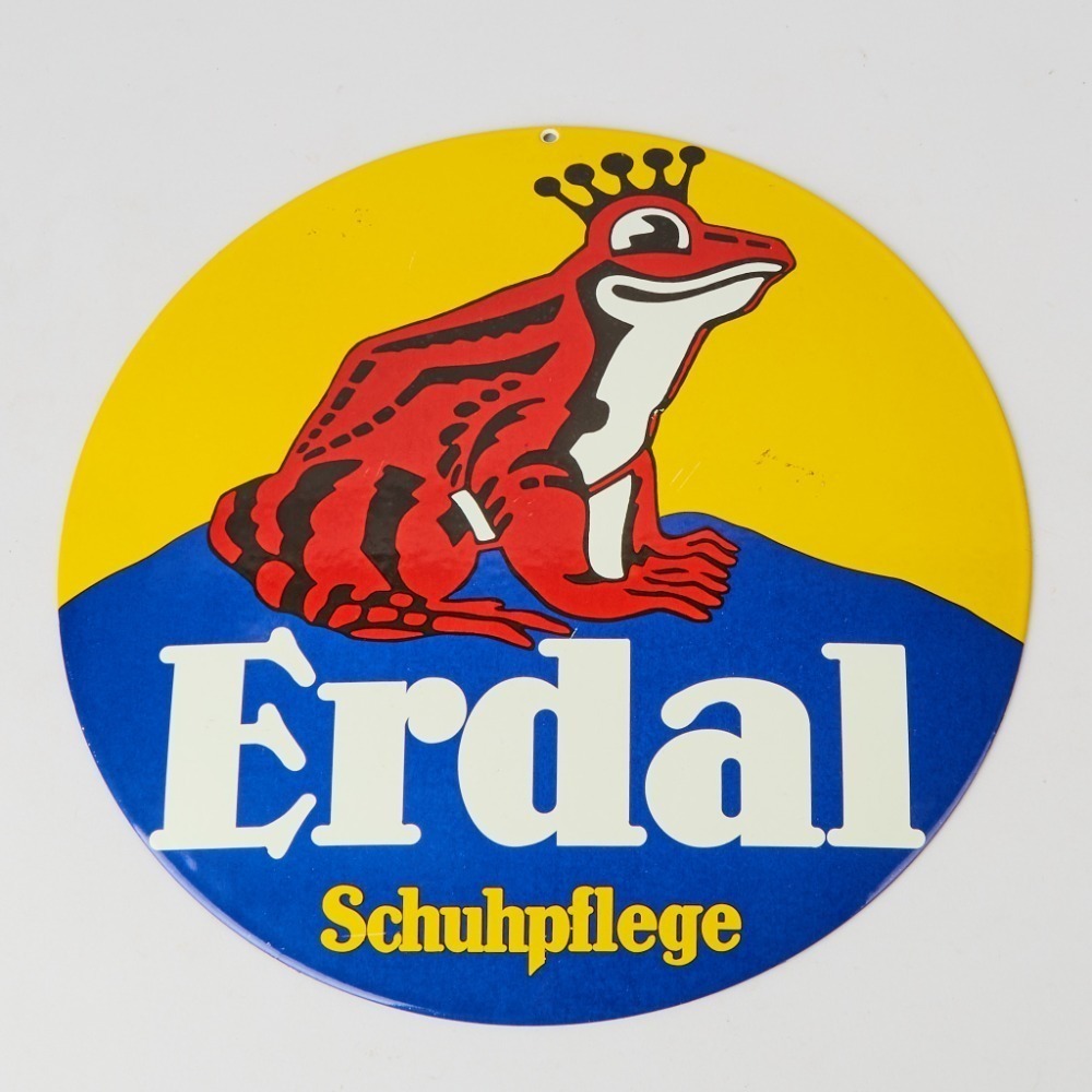 A Vintage Erdal Shoe Care Sign