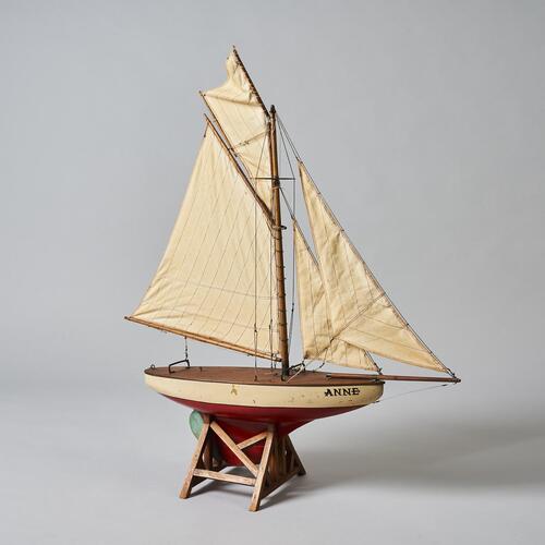 A Vintage Model Yacht