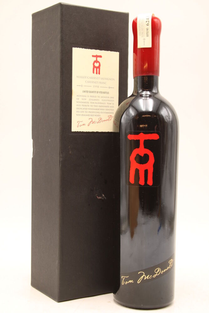(1) 1998 Church Road Tom Merlot Cabernet Sauvignon, Hawkes Bay ...