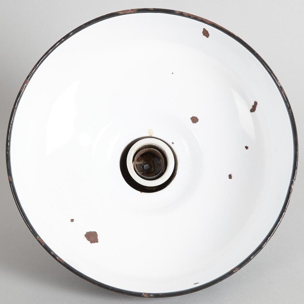 A French Vintage Enamel Lightshade