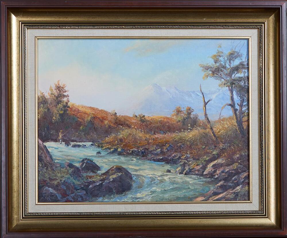 RICHARD PONDER Trout Fishing, Whakapa River