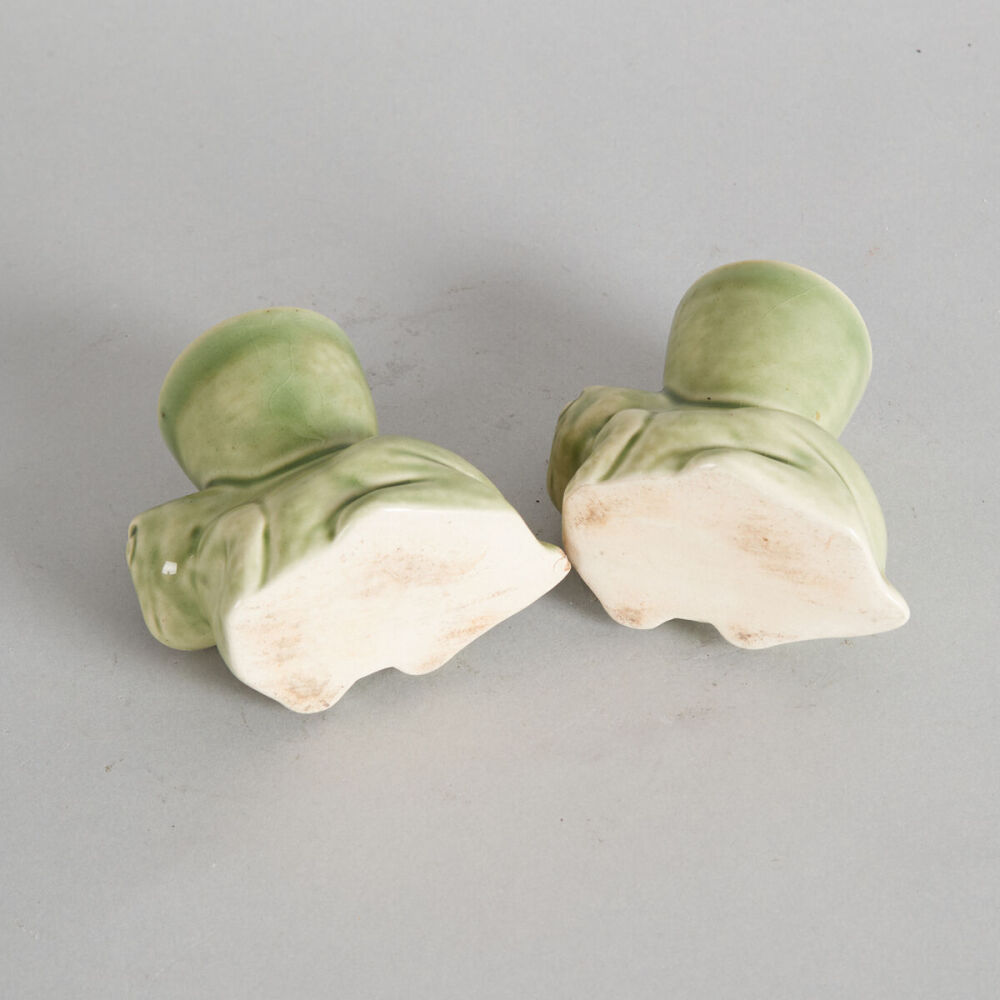 A Pair of Crown Lynn Frog Egg Cups