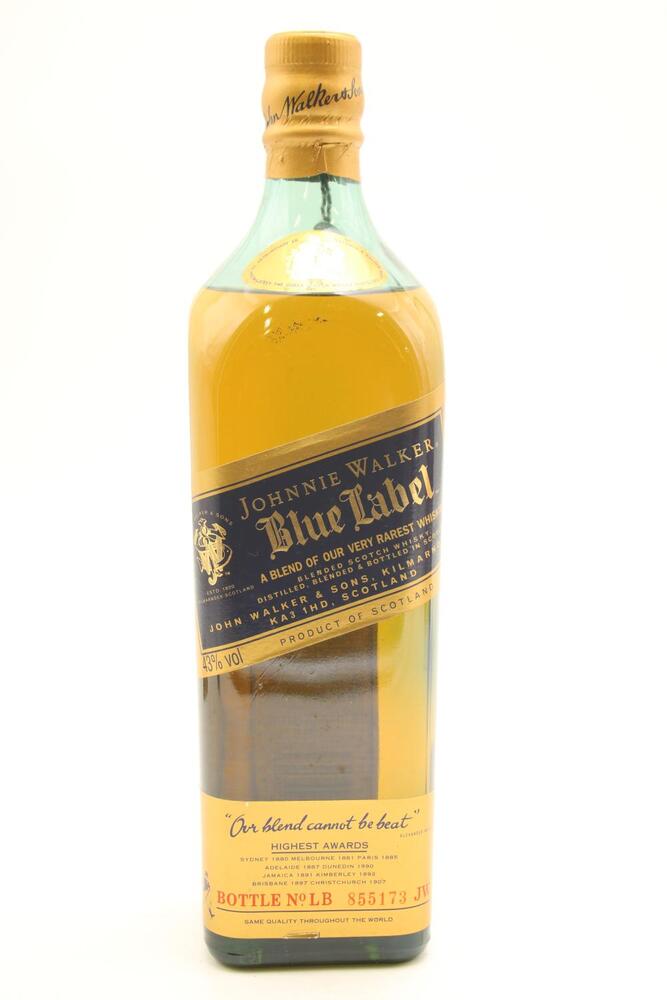 (1) Johnnie Walker Blue Label, Blended Scotch Whisky, 43% ABV (GB)