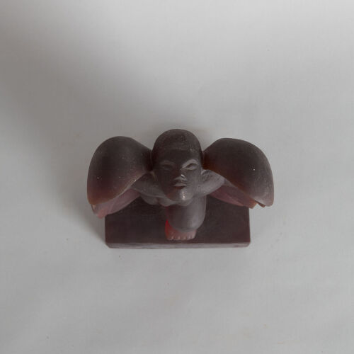 A Rare Llew Summers 'Ominous Angel' Cast Glass Form