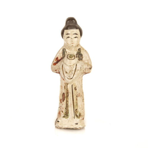A Chinese Cizhou Figure of Lady, Jin Dynasty