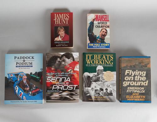 A lot of 6 Motor Racing Books