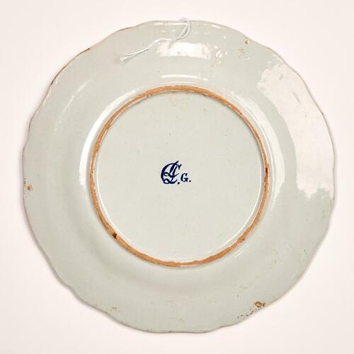 A Dr Wall Worcester Plate