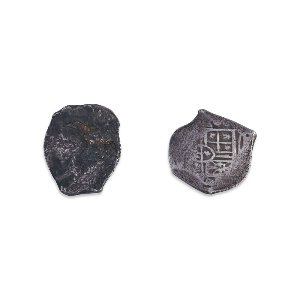 Two Spanish Cob Reale Coins