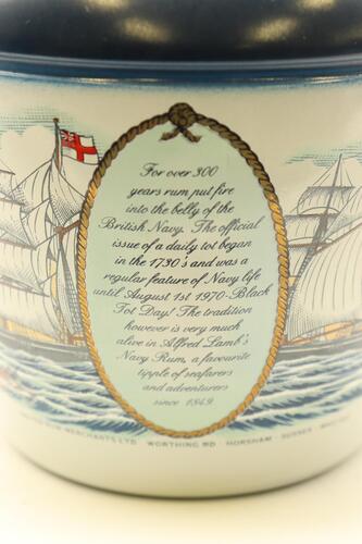(1) Alfred Lamb's Navy Rum Flagon, 750ml, 40% ABV, circa 1970s
