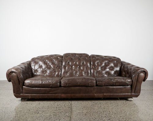 A Generously Proportioned Chesterfield Style Sofa