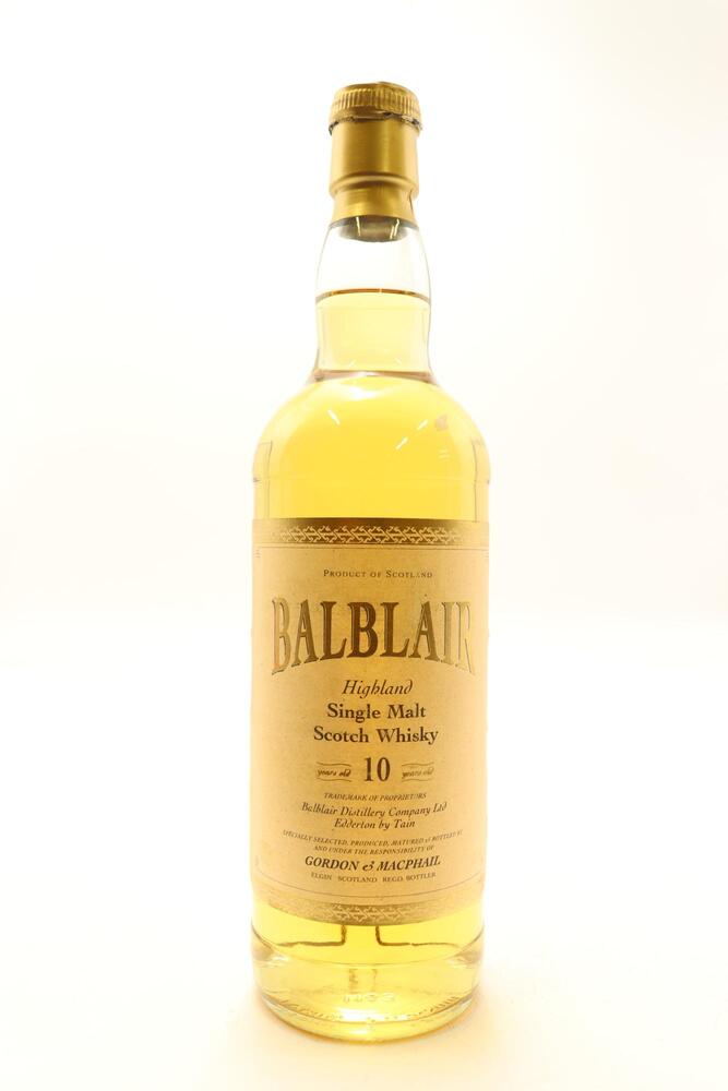 (1) Balblair 10 Year Old Gordon and MacPhail Single Malt Scotch Whisky ...