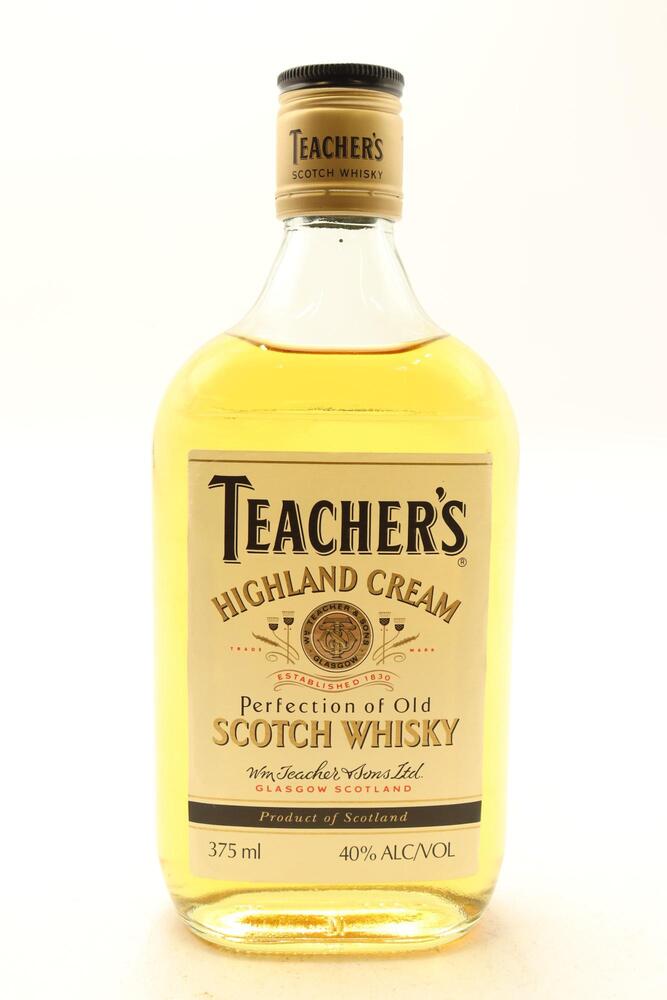 (1) Teacher's Highland Cream Blended Scotch Whisky, 40% ABV, 375ml