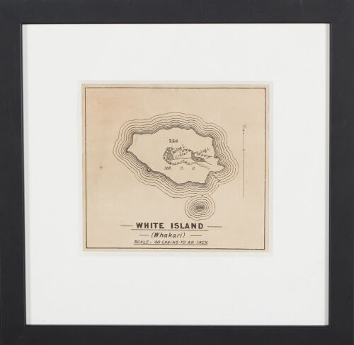 A Framed Map Of White Island