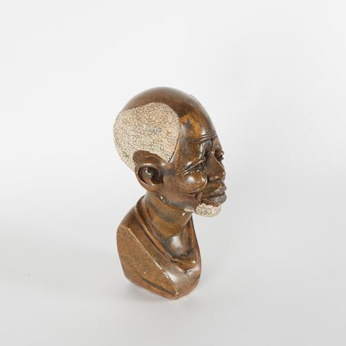 A Heavy Marble African Bust