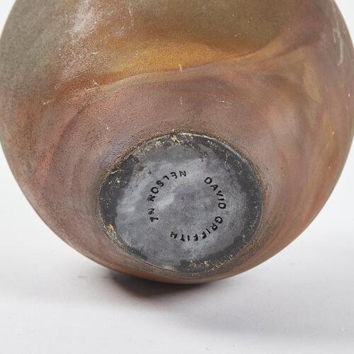 A Trio Of Studio Pottery Orb Vessels In Various Finishes