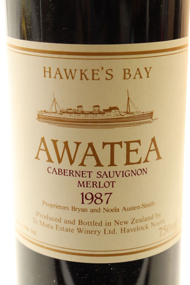 (1) 1987 Te Mata Estate Awatea Cabernets Merlot, Hawke's Bay