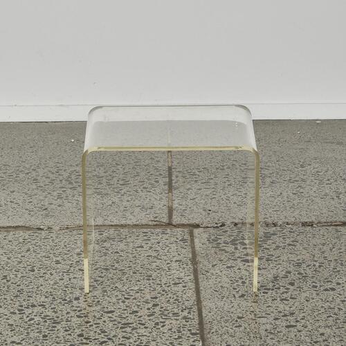 A Perspex Waterfall Side Table