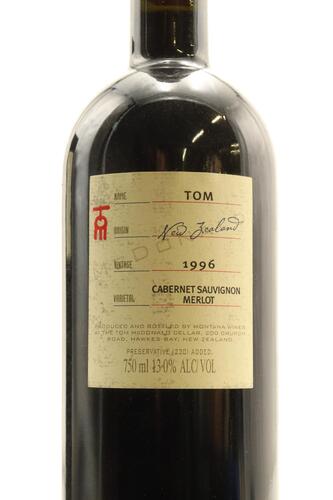 (1) 1996 Church Road Tom Merlot Cabernet Sauvignon, Hawke's Bay
