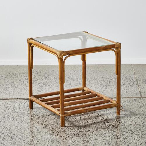 A Cane Side Table