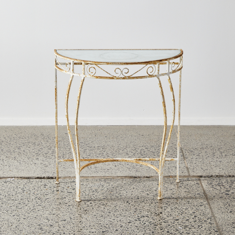 A Rambling Country Estate Metal Hall Table