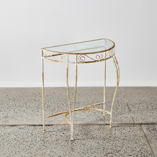 A Rambling Country Estate Metal Hall Table
