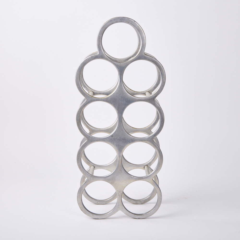 A 90s Aluminum Wine Rack
