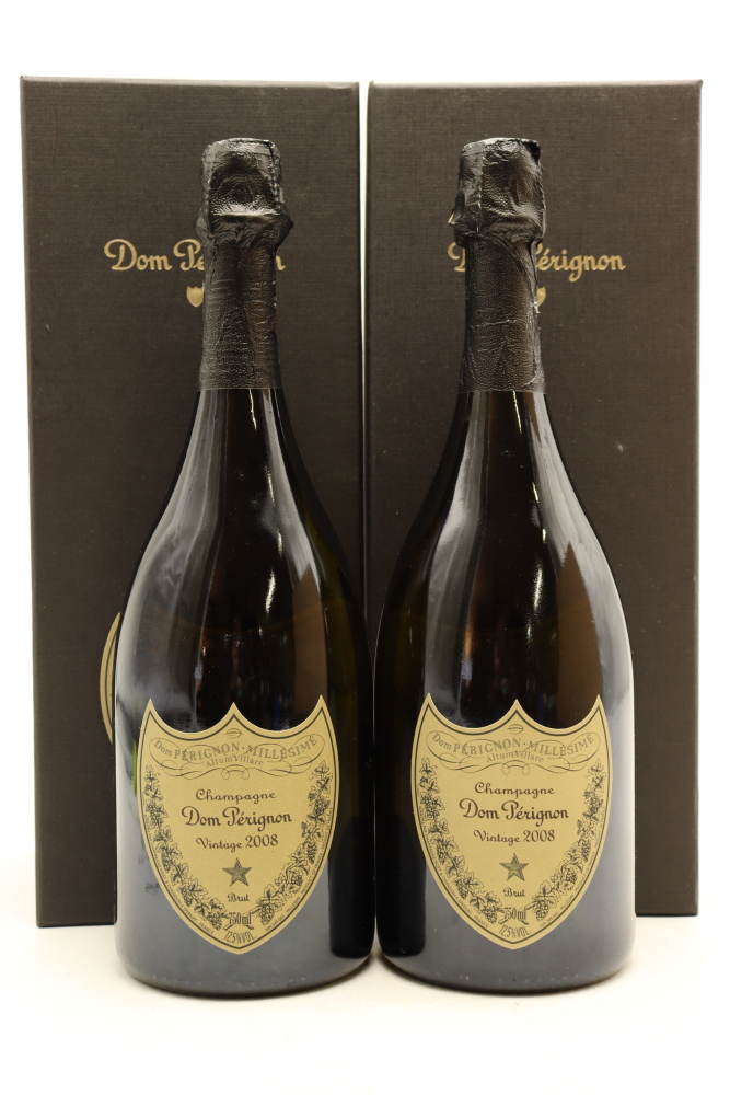 (2) 2008 Dom Perignon Brut, Champagne [JR18.5] [RP95] (GB)
