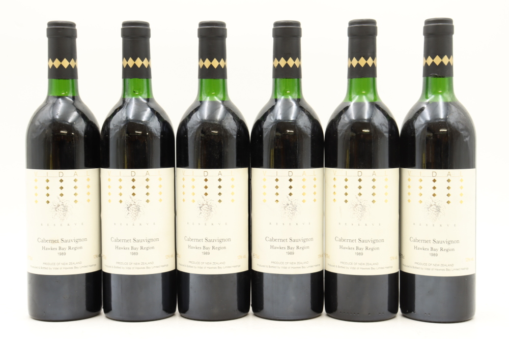 (6) 1989 Vidal Estate Reserve Merlot Cabernet Sauvignon, Hawke's Bay